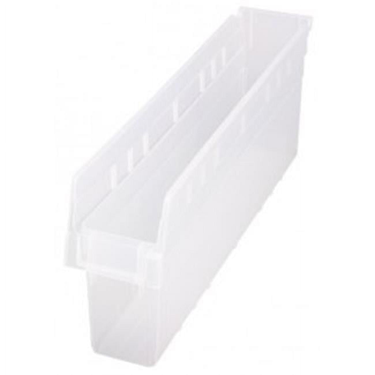 Quantum Storage Systems Shelf Bin,Clear,Polypropylene,8 in QSB805CL ...