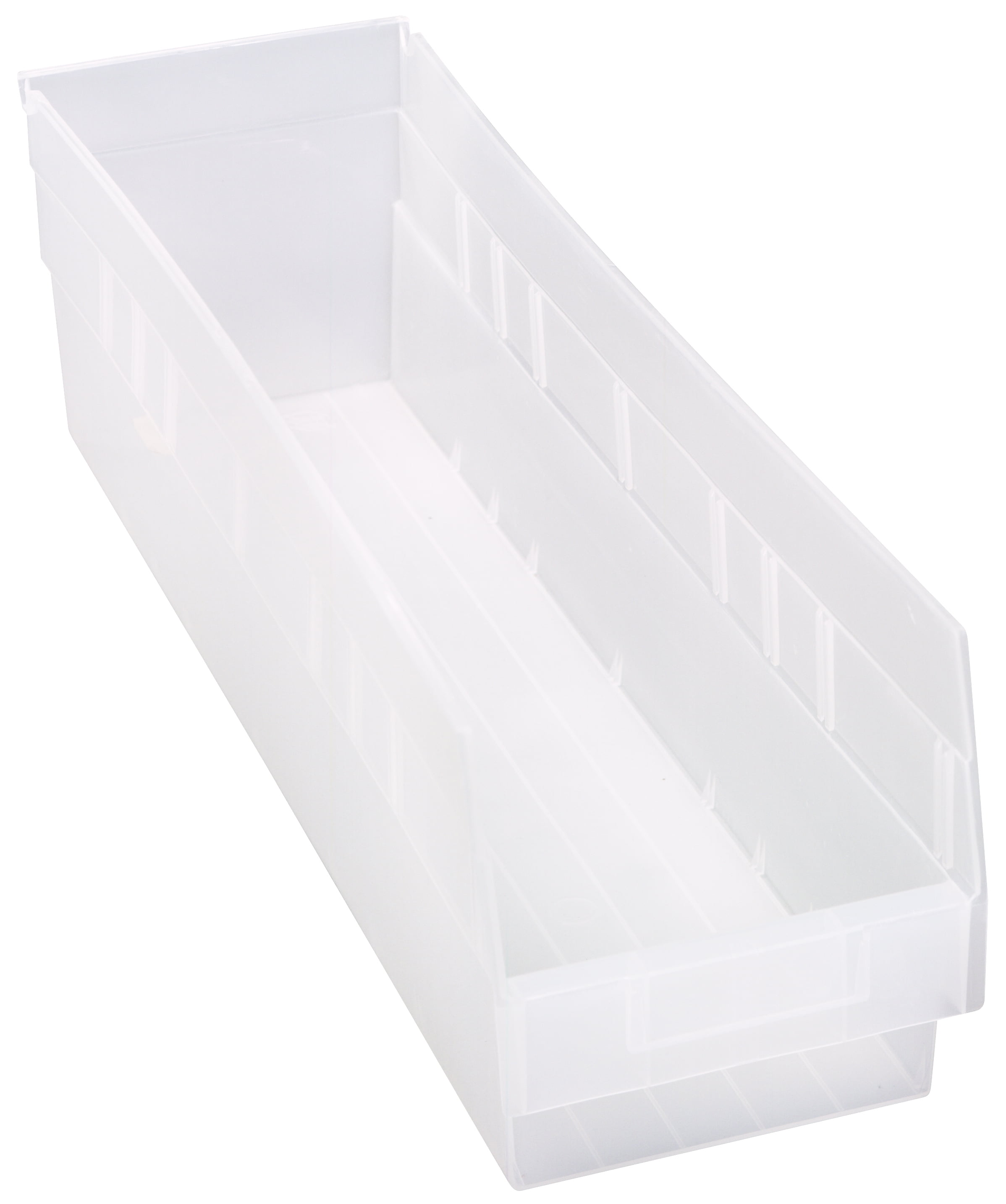 Quantum Storage Systems Clear Plastic Economy Shelf Bin, Nesting, 23-5/ ...