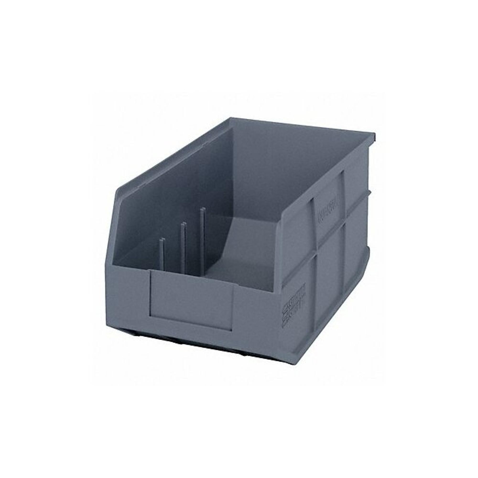 Quantum Storage Systems Shelf Bin,Gray,Polypropylene,7 in SSB443GY - Walmart.com