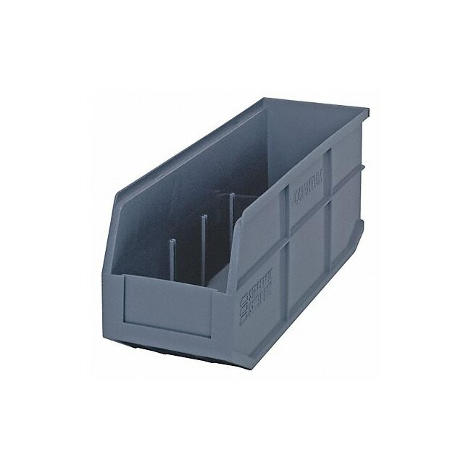 Quantum Storage Systems Shelf Bin,Gray,Polypropylene,7 in SSB461GY - Walmart.com