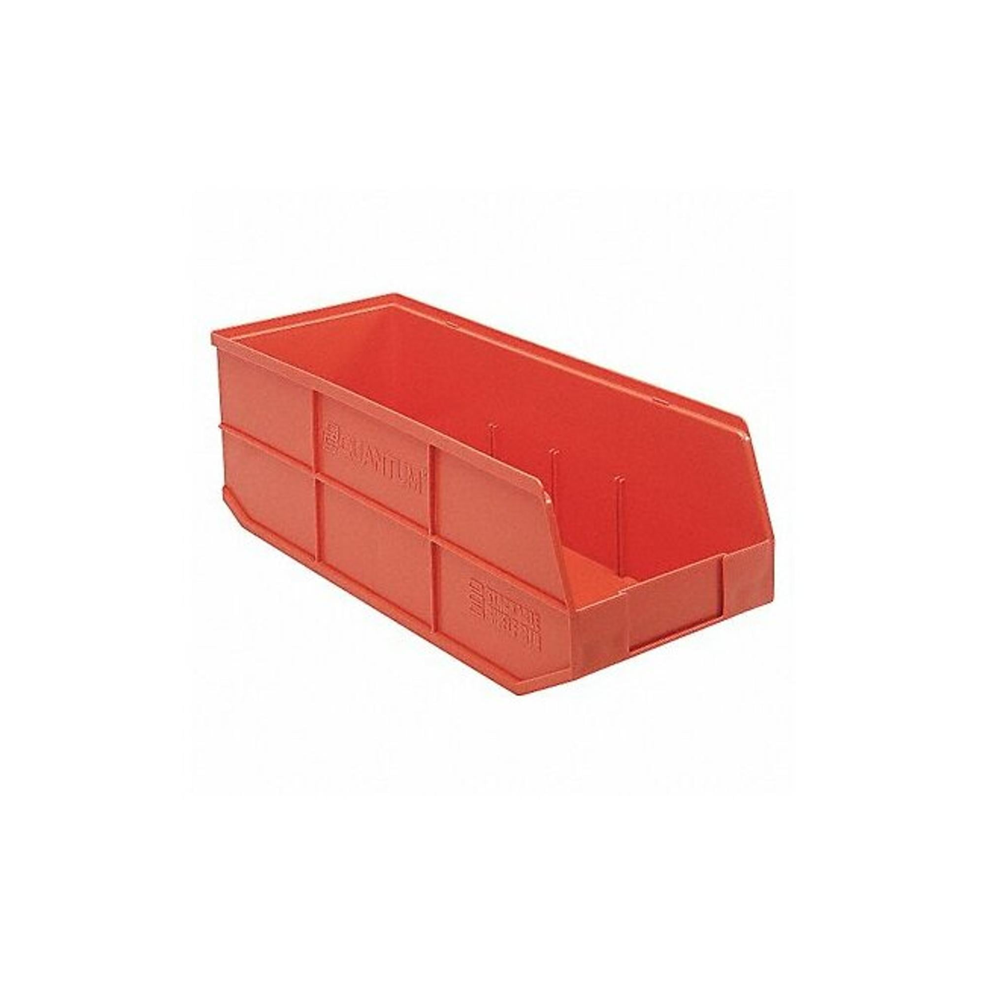 Quantum Storage Systems Shelf Bin,Orange,Polypropylene,7 in SSB483OR - Walmart.com
