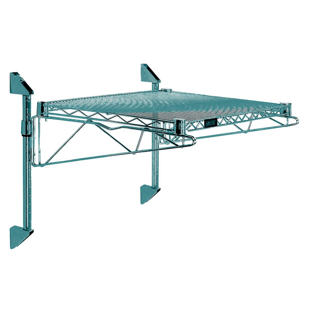 Quantum Storage Systems Shelving Unit, Post Wall Mount In Carbon Steel ...