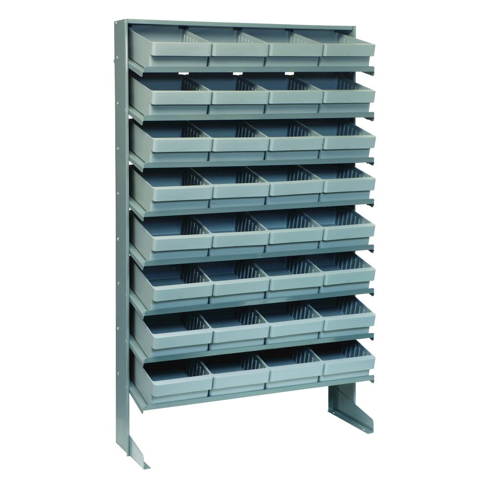 Quantum Storage Systems Shelving Unit, Solid, Slopped in Carbon Steel ...