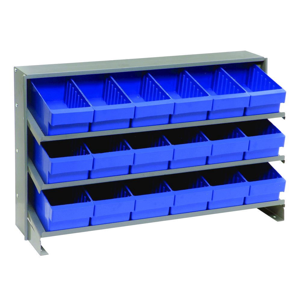 Quantum Storage Systems B382172 QPRHA-601 Bench Rack with 18 Blue Euro ...