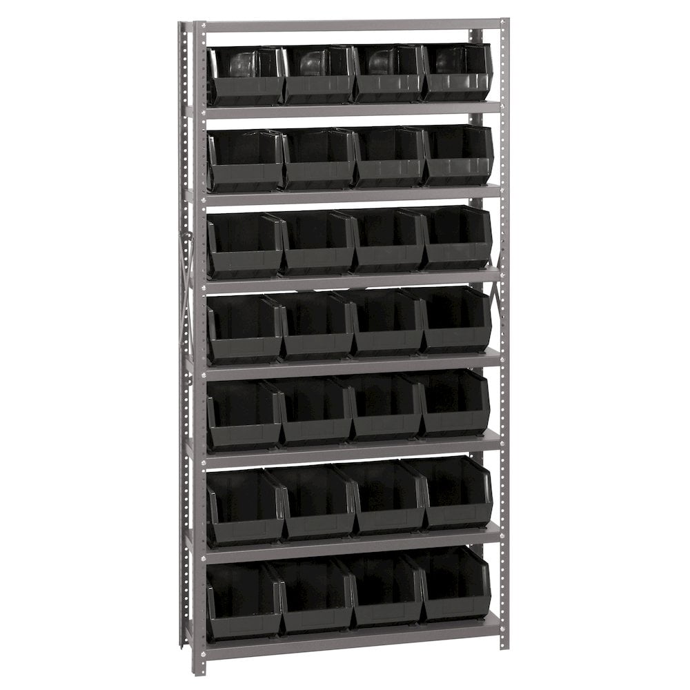 Quantum Storage Systems Shelving Unit, Solid in Carbon Steel Material ...