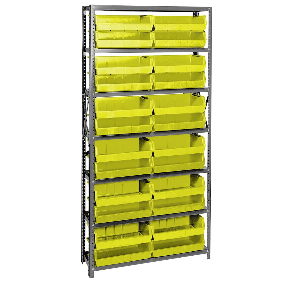 Quantum Storage Systems Shelving Unit, Solid in Carbon Steel Material ...