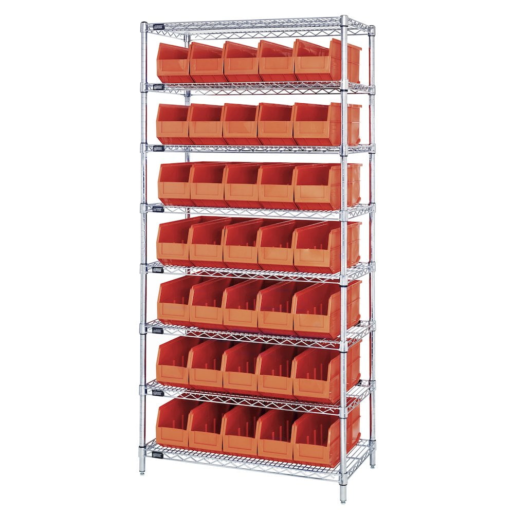 Quantum Storage Systems Shelving Unit, Wire in Carbon Steel Material ...