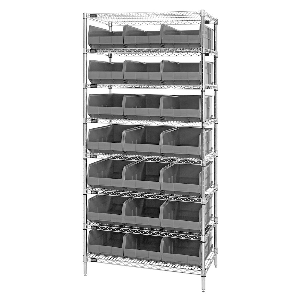 Quantum Storage Systems Shelving Unit, Wire in Carbon Steel Material ...