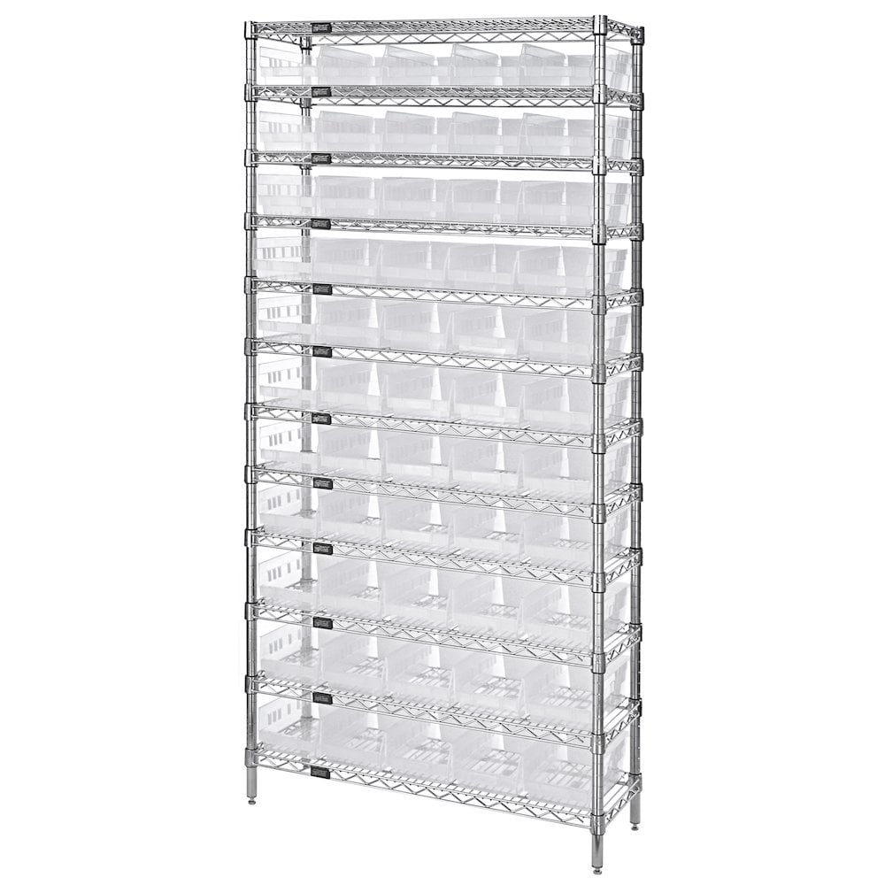 Quantum Storage Systems Shelving Unit, Wire in Carbon Steel Material ...