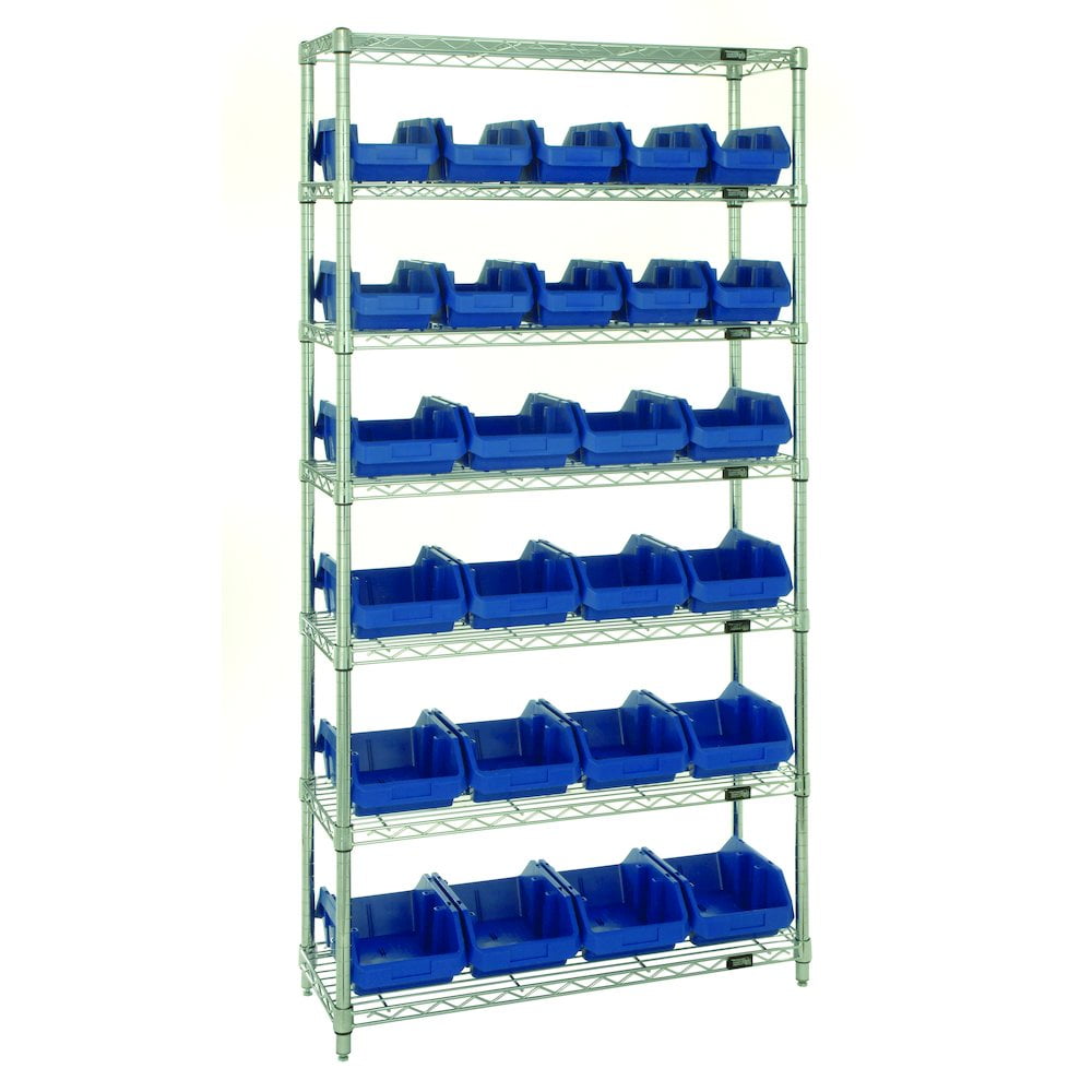 Quantum Storage Systems Shelving Unit, Wire in Carbon Steel Material ...