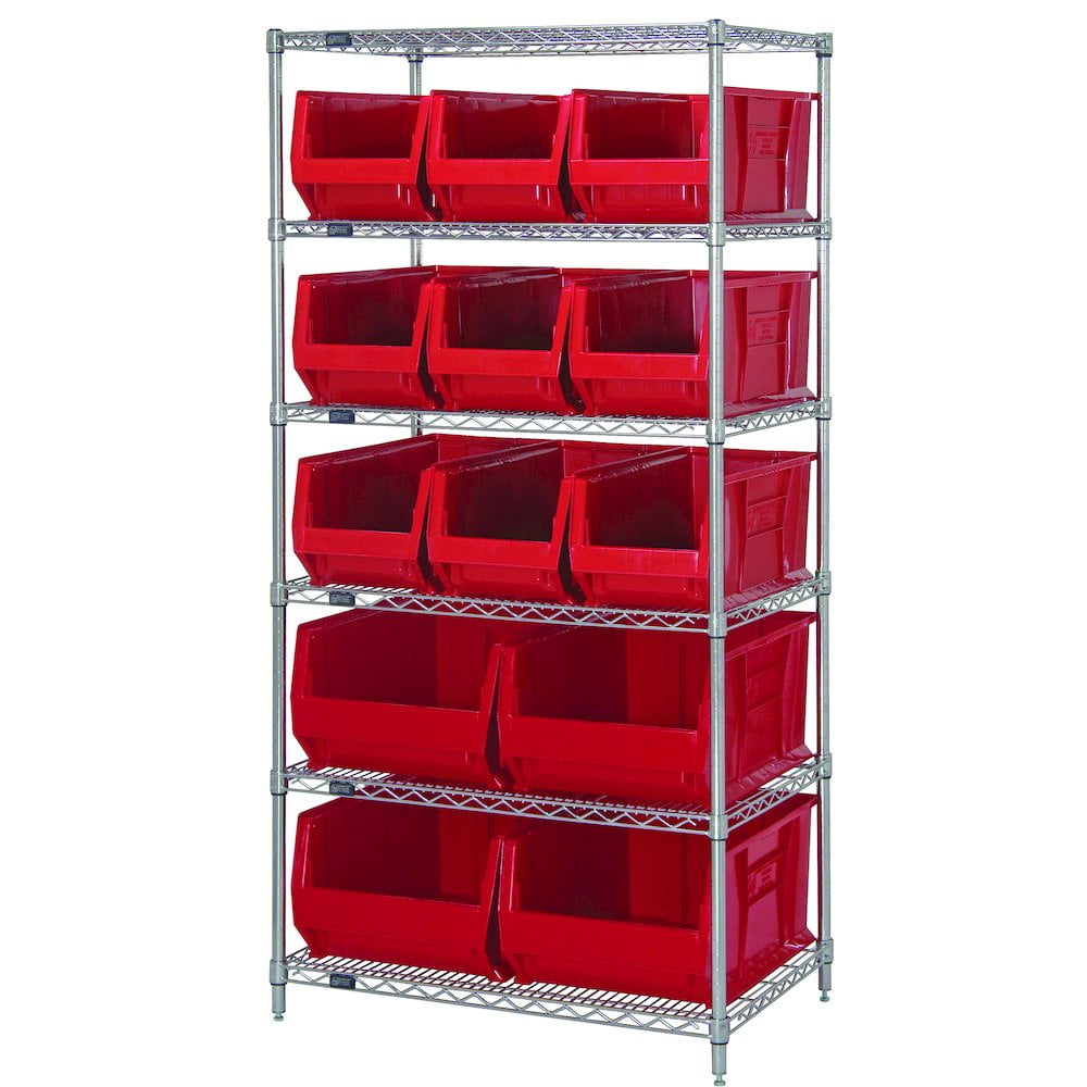 Quantum Storage Systems Shelving Unit, Wire in Carbon Steel Material ...