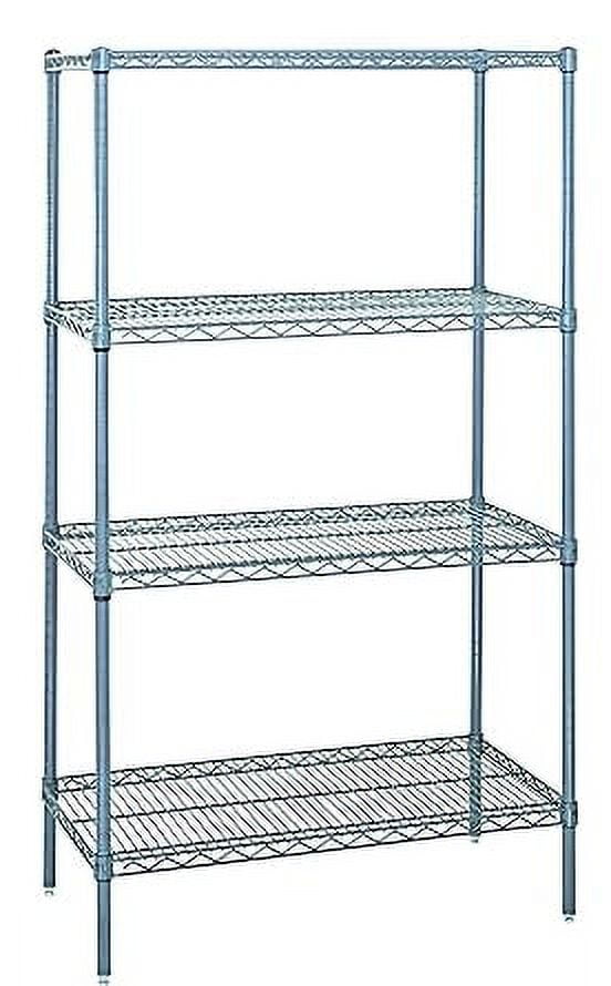Quantum Storage Systems WR54-1830GY Wire Shelving 4 Shelf Wire Starter ...
