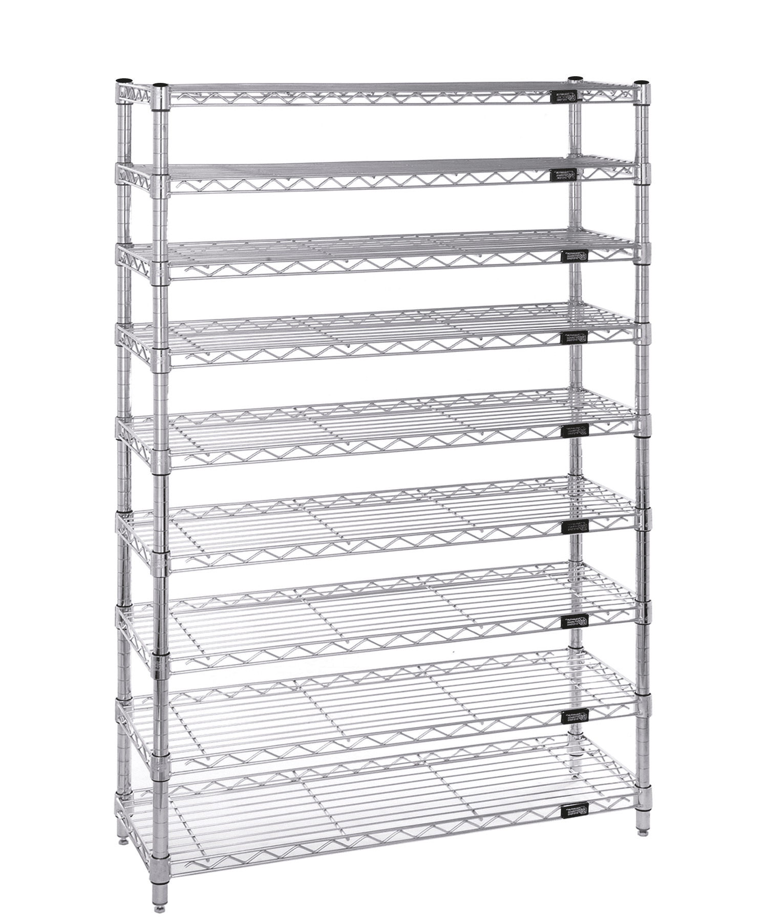 Quantum Storage WR9-93060CL Wire Shelving Unit With 24 Clear Dividable ...