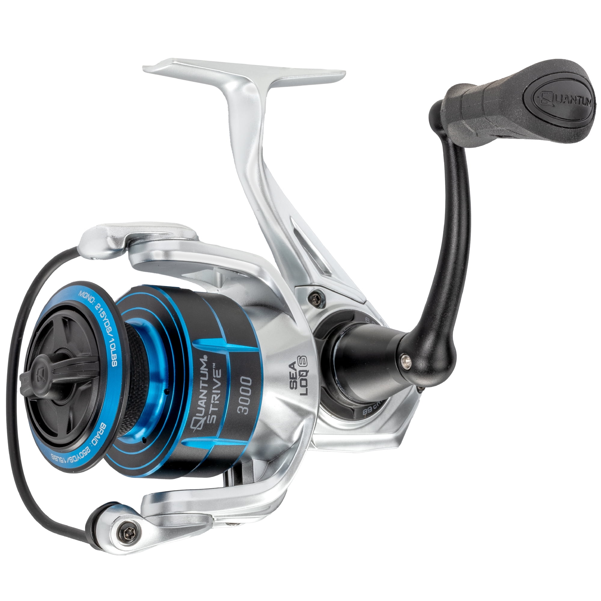 Quantum Strive Spinning Fishing Reel, Size 3000 Reel, 4+1 Bearings, 6.2 ...