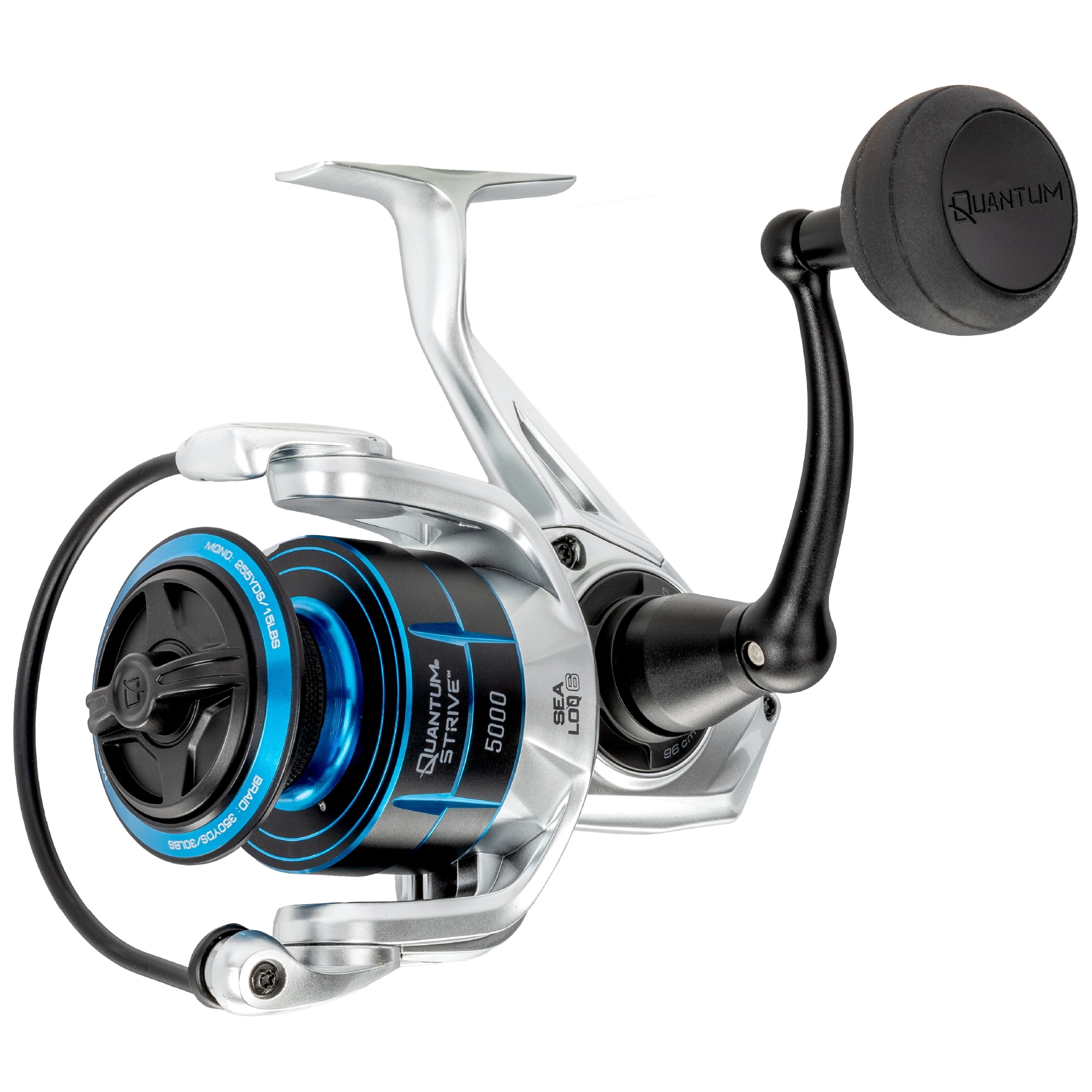Quantum Strive Spinning Fishing Reel, Size 5000 Reel, 4+1 Bearings, 5.6 ...