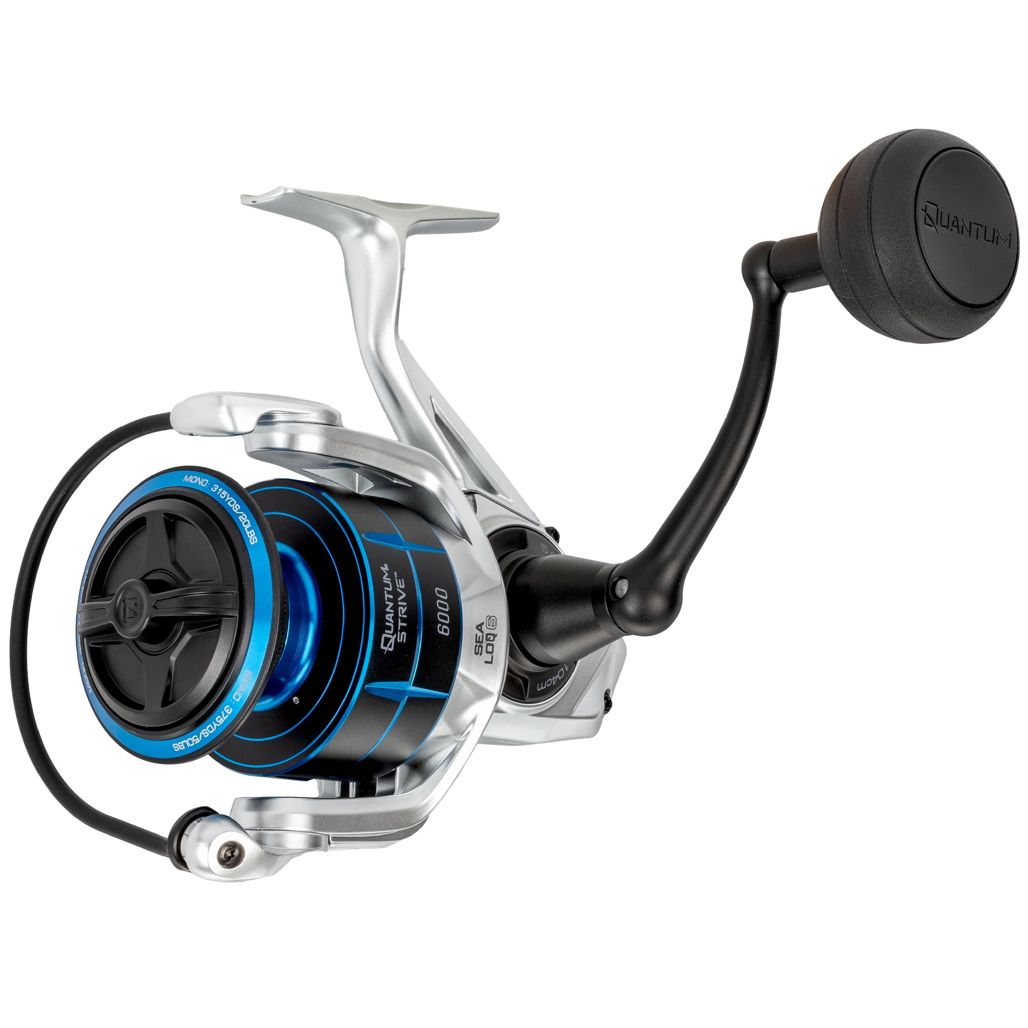 Quantum Strive Spinning Fishing Reel, Size 6000 Reel, 4+1 Bearings, 5.6 ...