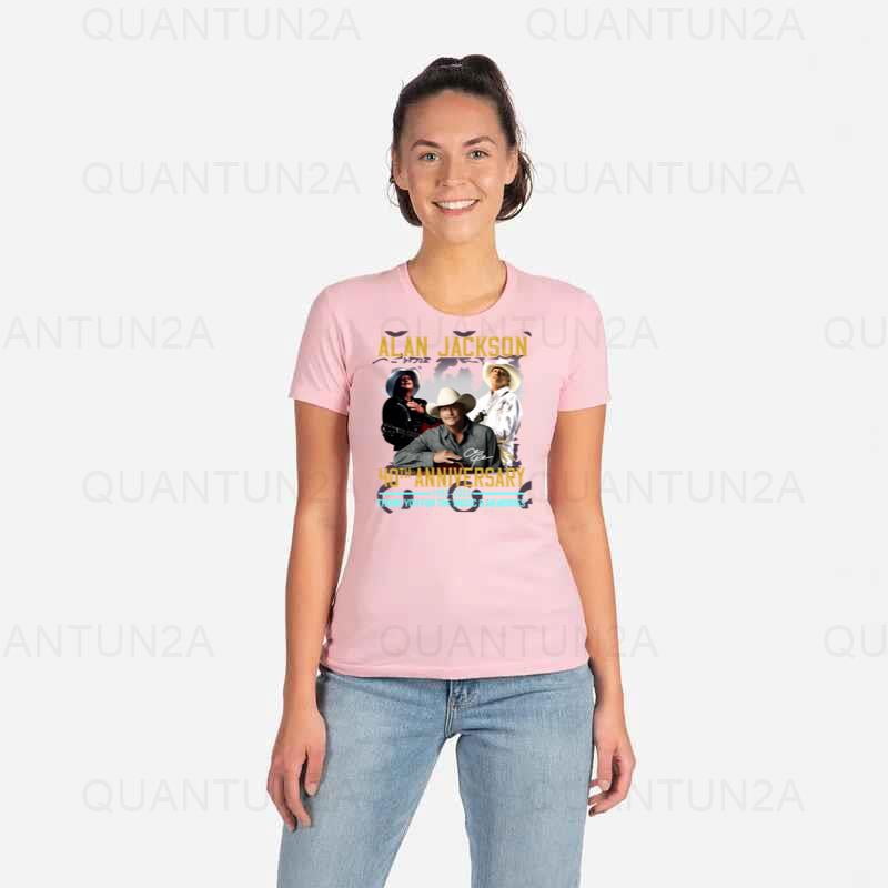 Quantun25 Alan Jackson 40th Anniversary Country Music Legend Graphic T ...