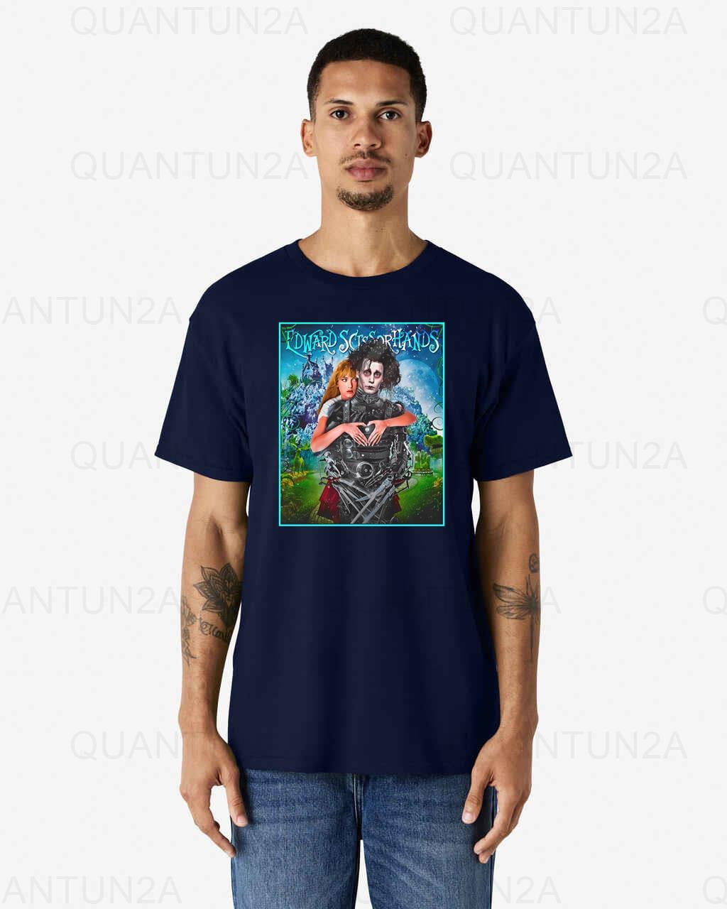 Quantun25 Edward Scissorhands Classic Tim Burton Movie Character T Shirt, for unisex up to 5XL ...