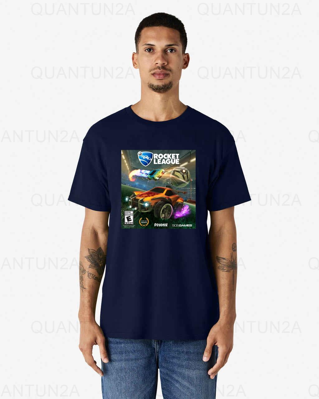 Quantun27 Rocket League Video Game Cover Art Graphic Tee Shirt Gaming ...