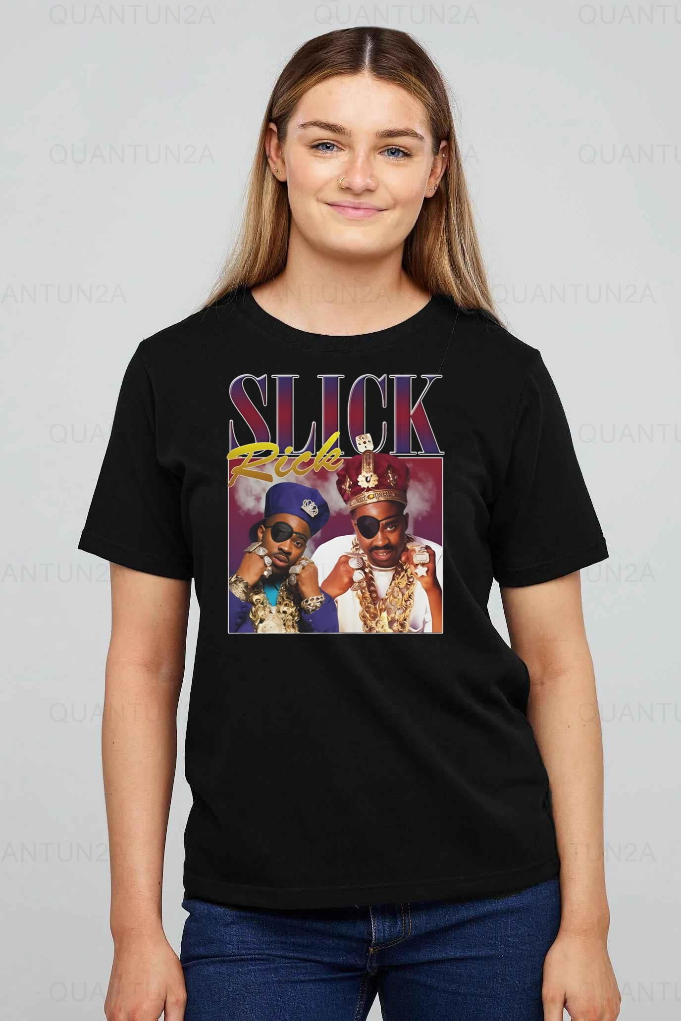 Quantun27 Slick Rick The Ruler Hip Hop Legend Old School Rap Artist Tee ...