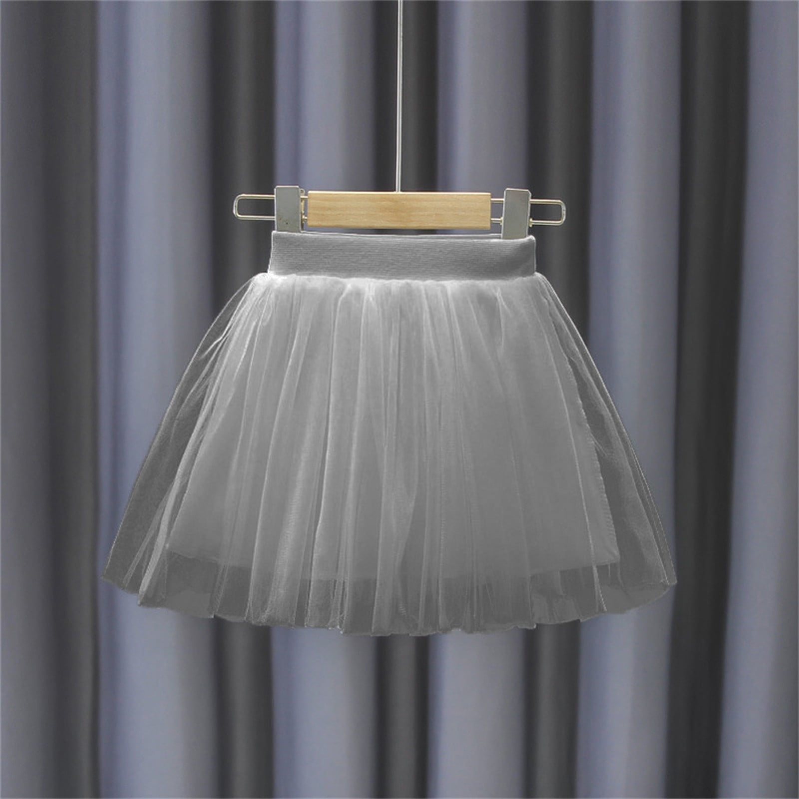 Quaouag Girls Layered Pleated Tulle Puffy Skirt Cute Mini Tutus Ballet ...
