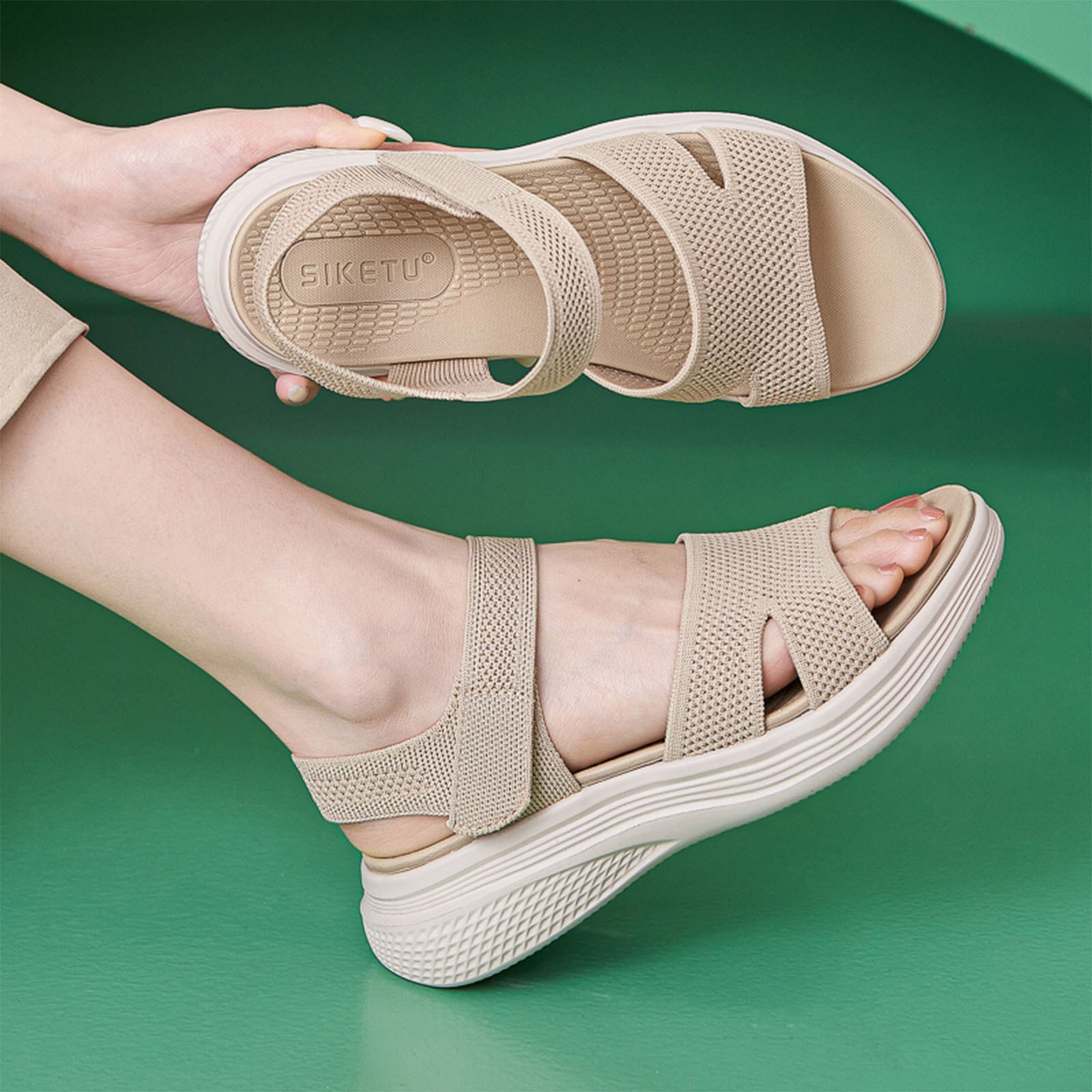 Quaouag Platform Sandals Women Arch Support Platform Womens Sandals ...