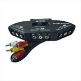 Quaqdae 3-Way Audio Video AV Switch Selector Box Splitter W/ Cable for ...