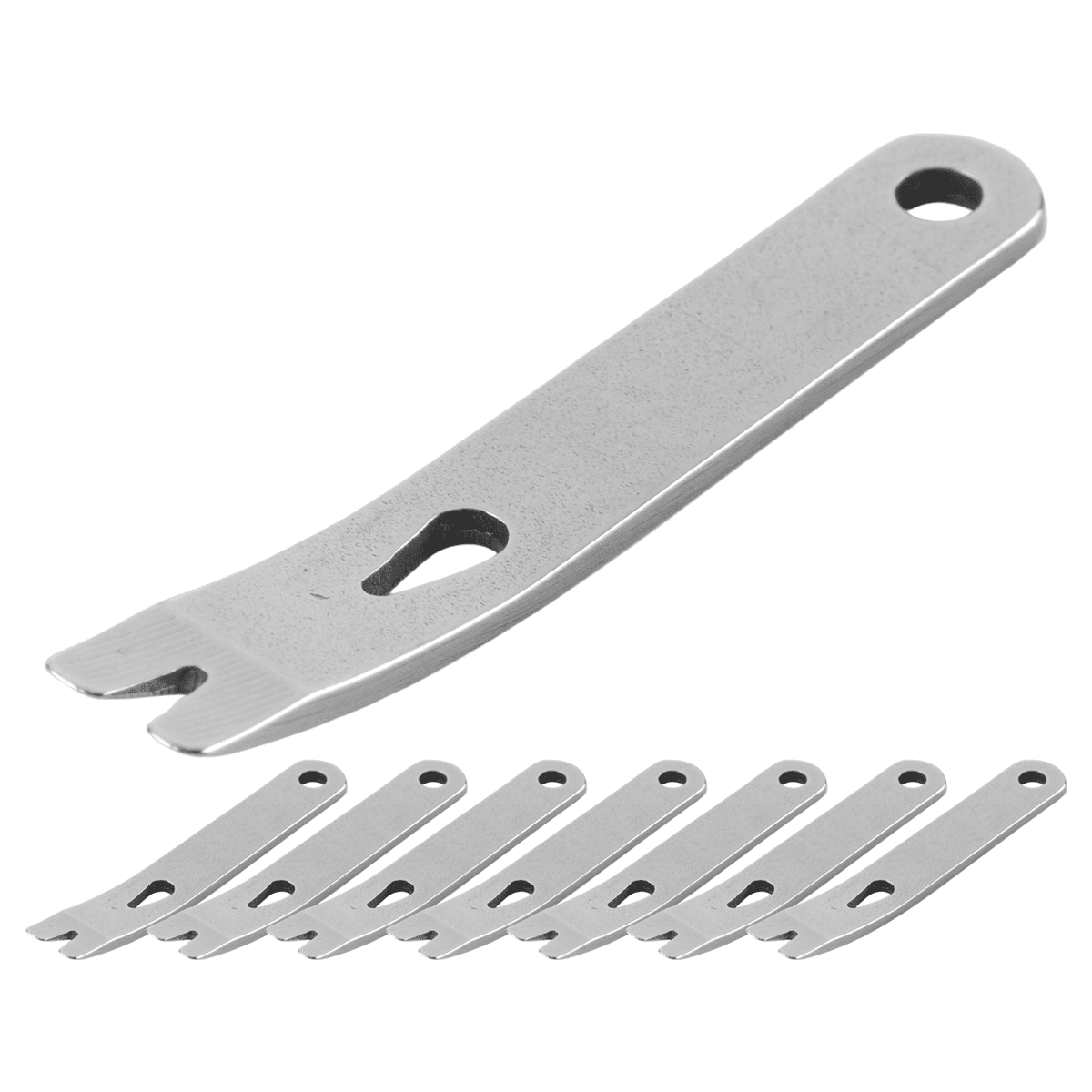 Quaqdae 8 Pieces Mini Pry Bar Stainless Steel Flat Bar Multifunction ...