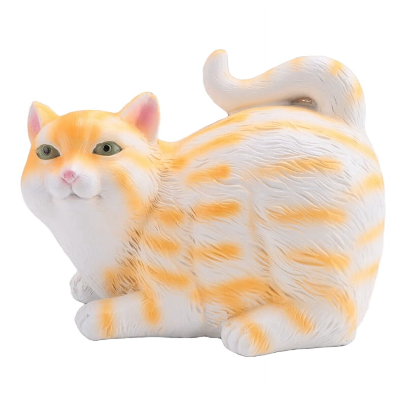Quaqdae Cat Butt Tissue Holder - Orange Tabby Cat Square Tissue Box ...