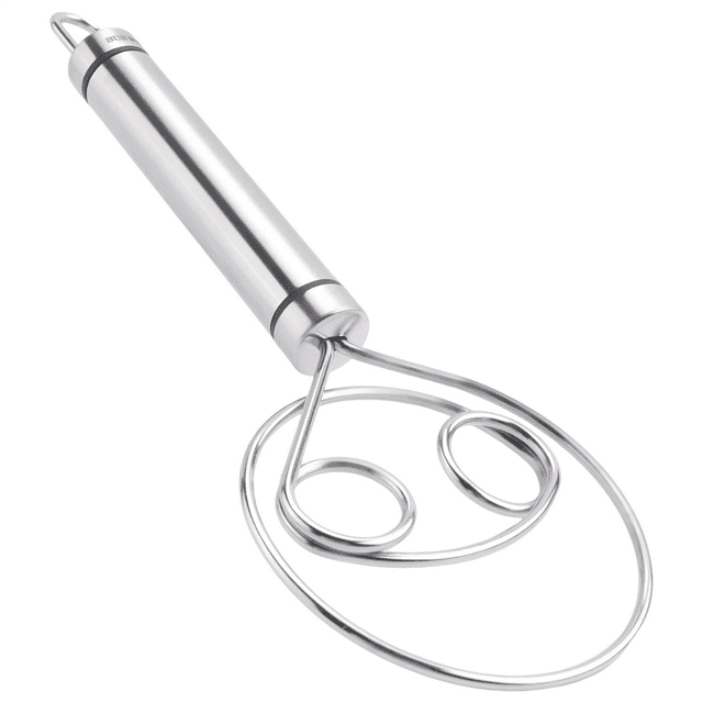 Quaqdae Danish Dough Whisk, 2 Pack Premium Stainless Steel Dutch Whisk ...
