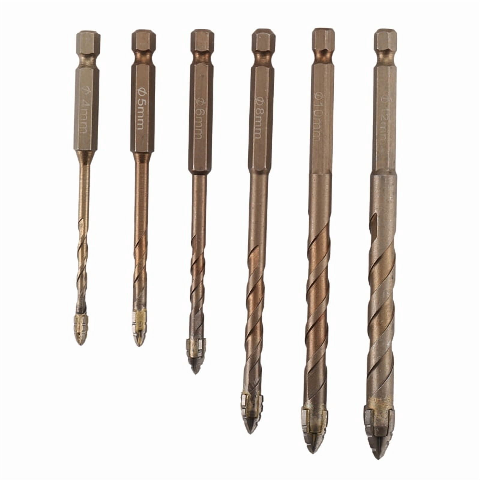 Quaqdae Four-Flute Sawtooth Eccentric Drill Bit, Four Edged Serrated ...