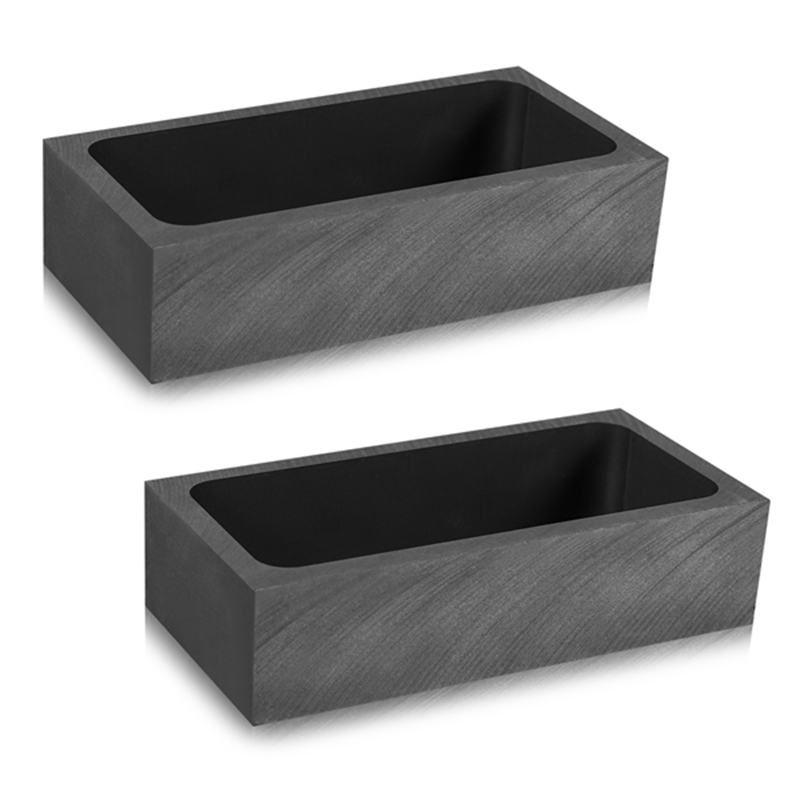 Quaqdae Graphite Molds For Casting 2 Pieces 1 Kg Graphite Ingot Mold ...