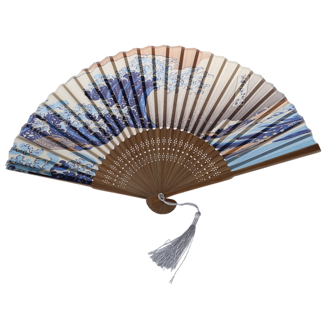 Quaqdae Japanese Handheld Folding Fan, with Traditional Japanese Ukiyo ...