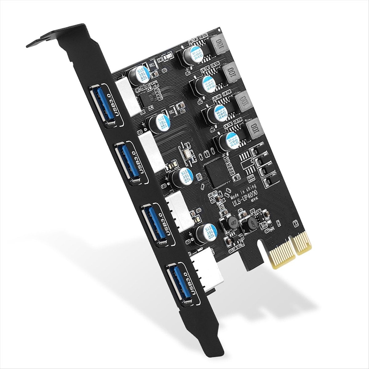 Quaqdae New USB Type A Expansion Card 4-Port Adapter Card High-Speed ...