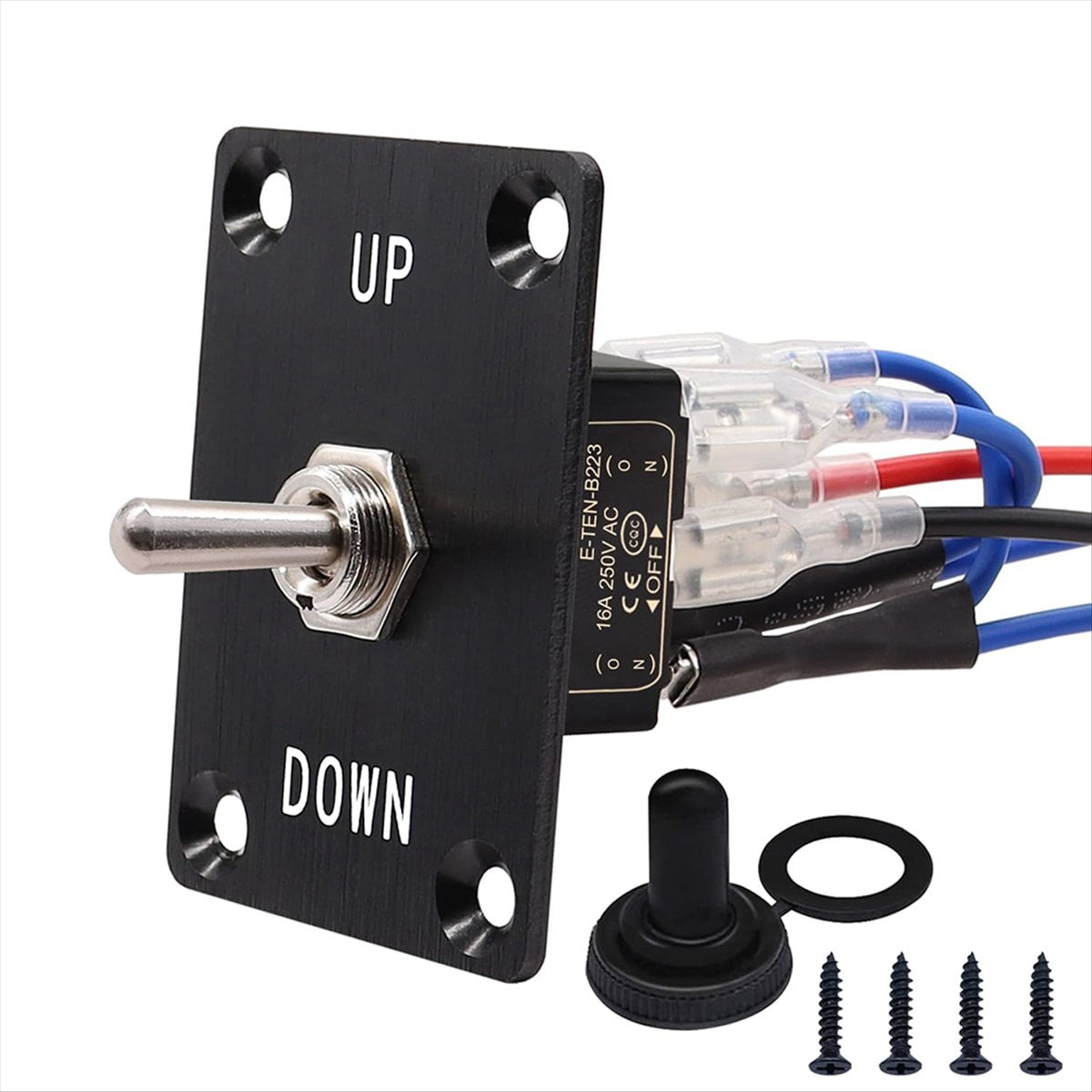 Quaqdae Rocker Toggle Switches Momentary 6 Pin 3 Position (ON)-Off-(ON ...