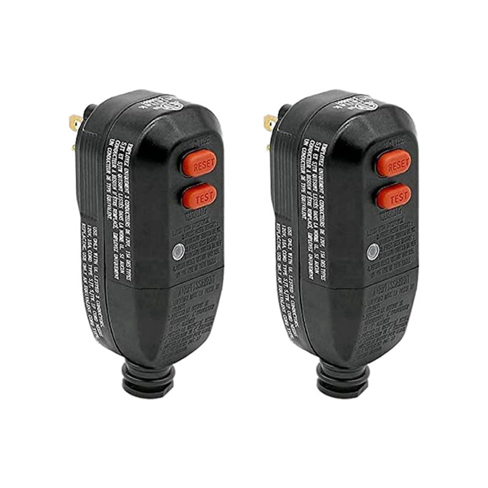 Quaqdae US Plug,2Pcs GFCI Plug Replacement 3 , Auto Reset 15Amp Listed ...