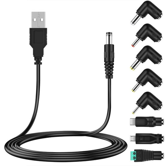 Quaqdae Universal 5V USB Power Cord, to Dc Cable with 8 Types ...