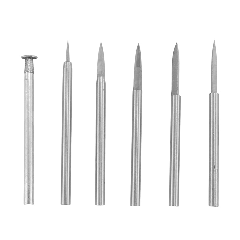 Quaqdae Wood Carving Drill Bits Set for Rotary Tool 6Pcs Engraving ...
