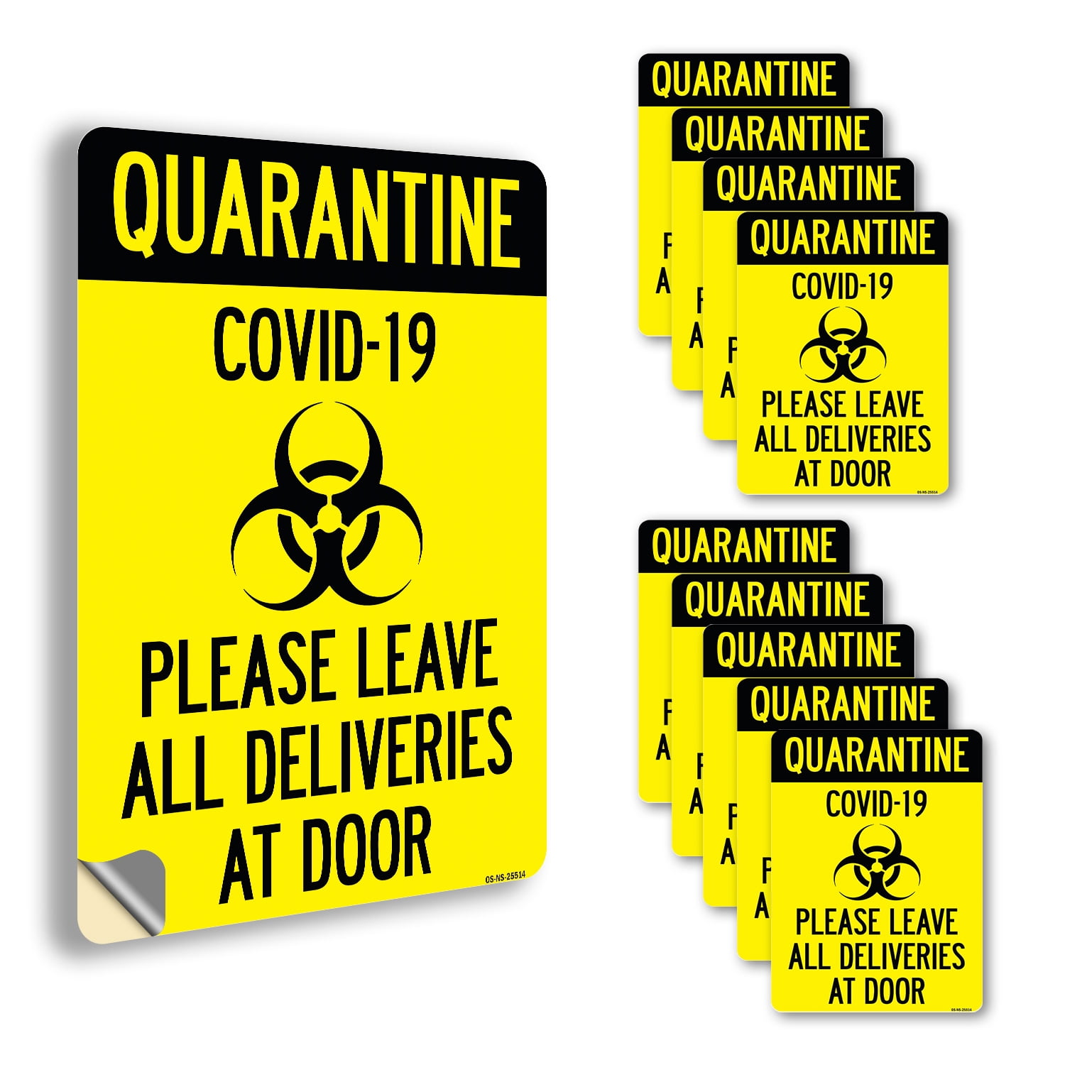 Quarantine COVID-19 Please Leave All Deliveries At Door Public Safety ...