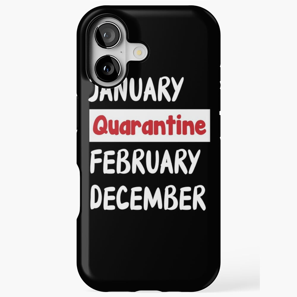 Quarantine December Lockdown 2020 Funny Holiday Art iPhone Case 17 ...