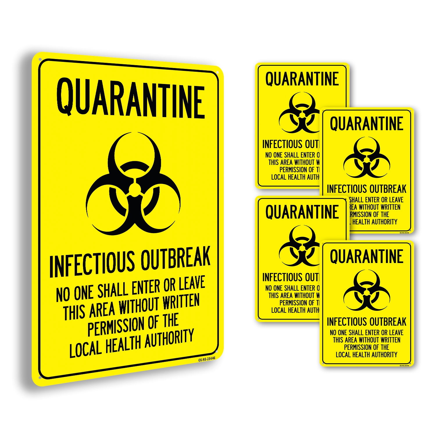 Quarantine Infectious Outbreak No One Shall Enter Or Leave Public ...