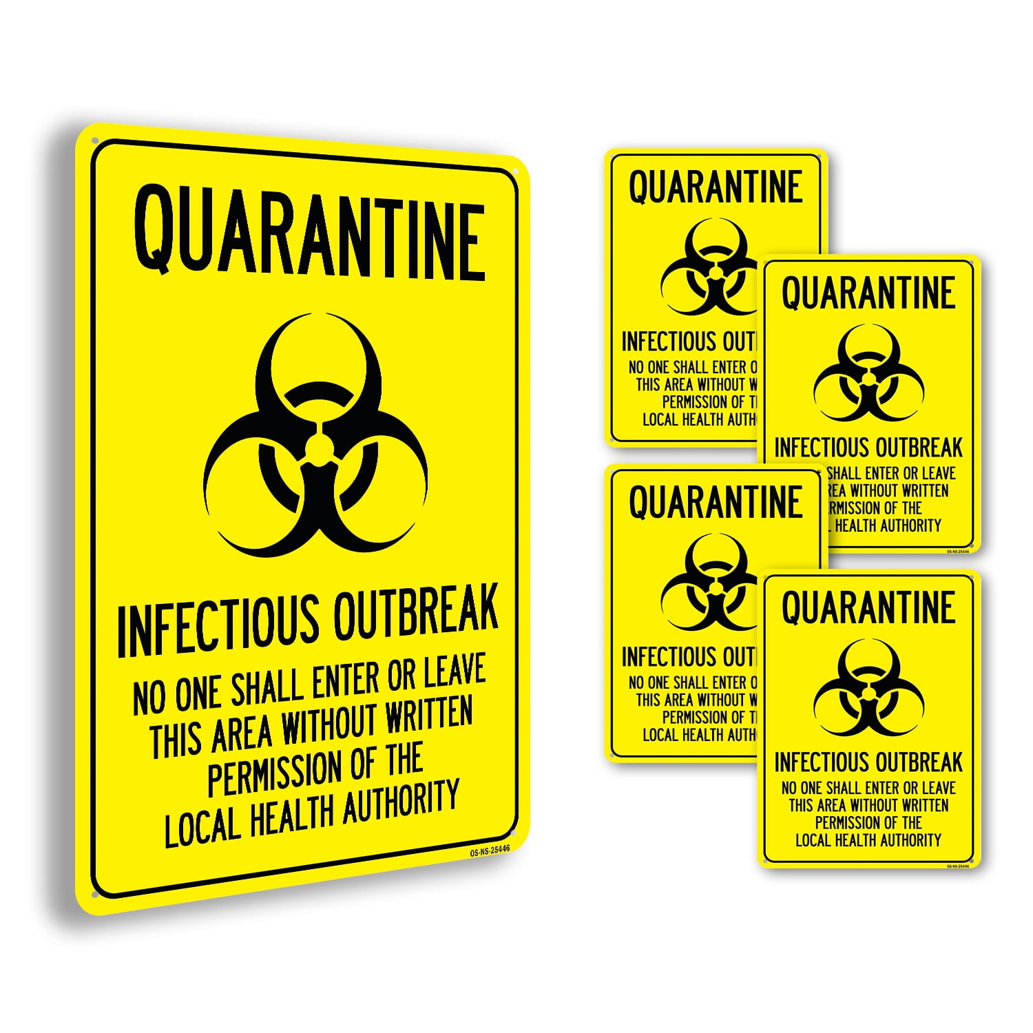 Quarantine Infectious Outbreak No One Shall Enter Or Leave Public ...