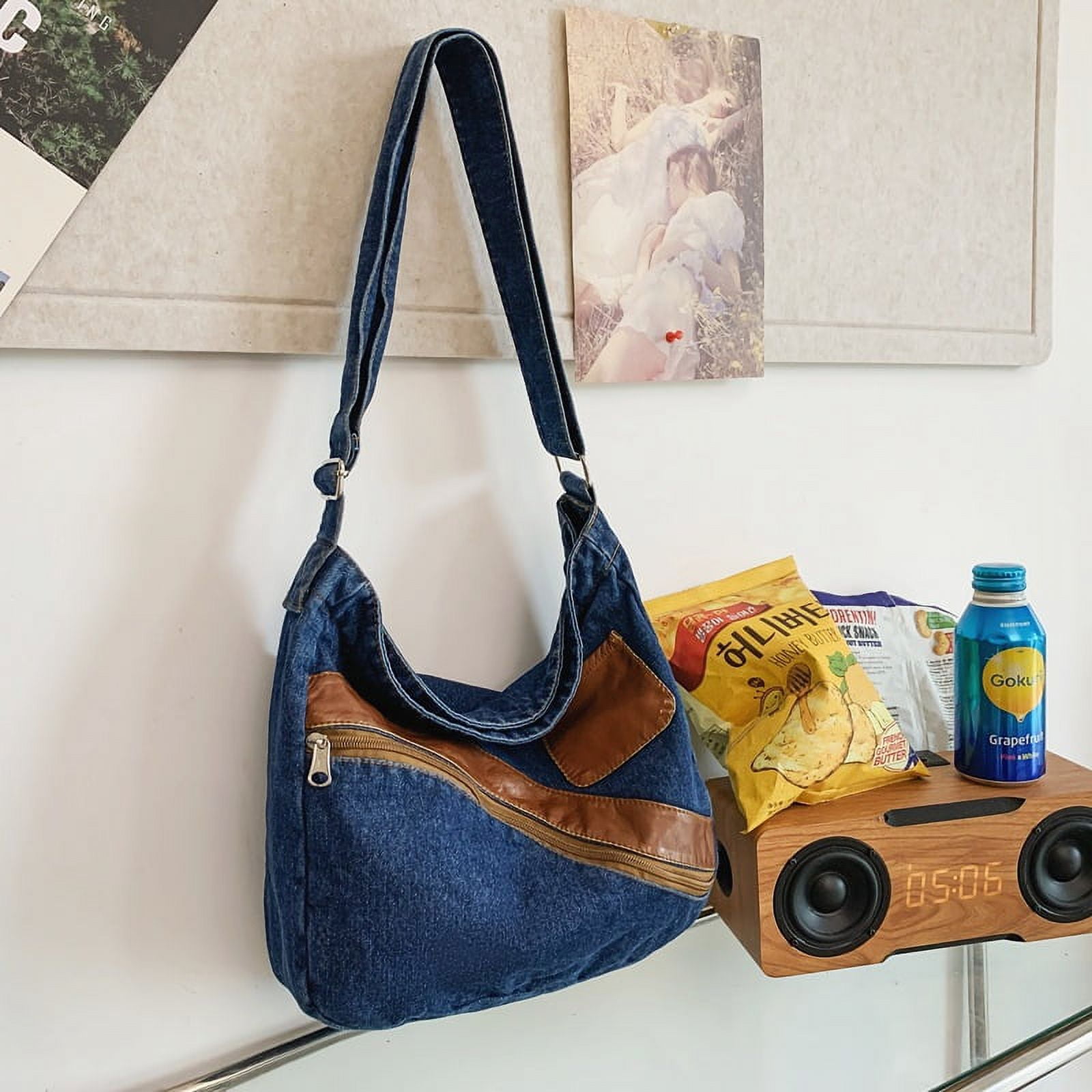 Quarryus Denim Crossbody Bags for Women Large Bag for Women Cell Phone ...