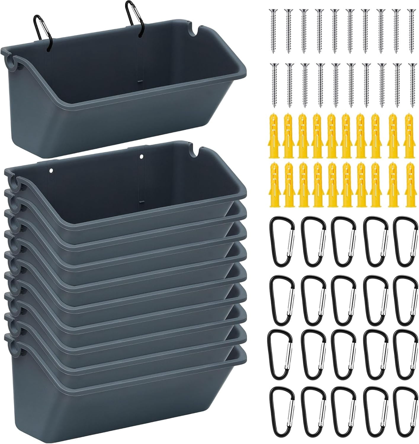 Quart Hanging Chicken Feeders Trough Goat Feeder Duck Water with Metal ...