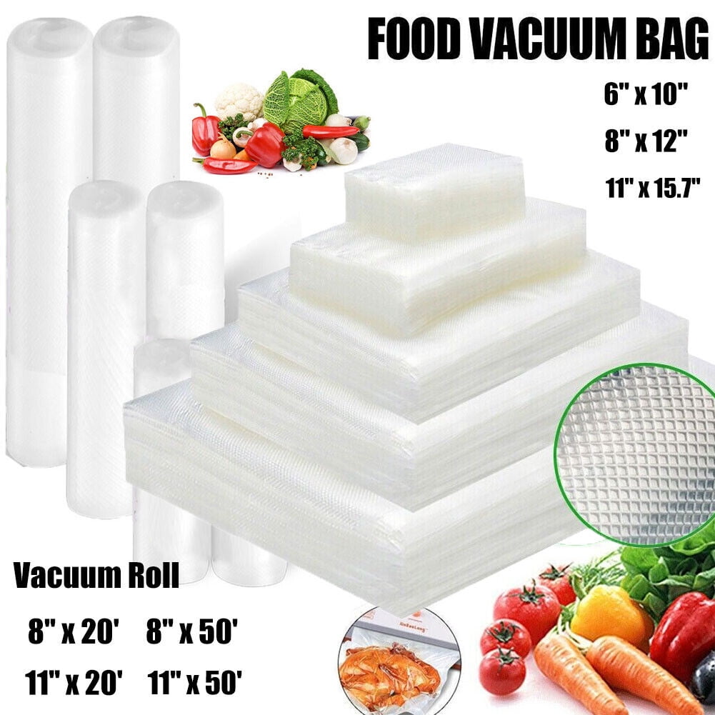 Quart Vacuum Sealer Embossed Bags Vacuum Roll Meal Food Saver Seal Bag ...