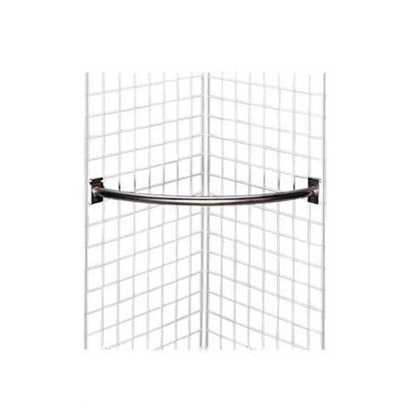 SSWBasics Quarter Circle Chrome Hangrail for Wire Grid - 30"L - Grid ...