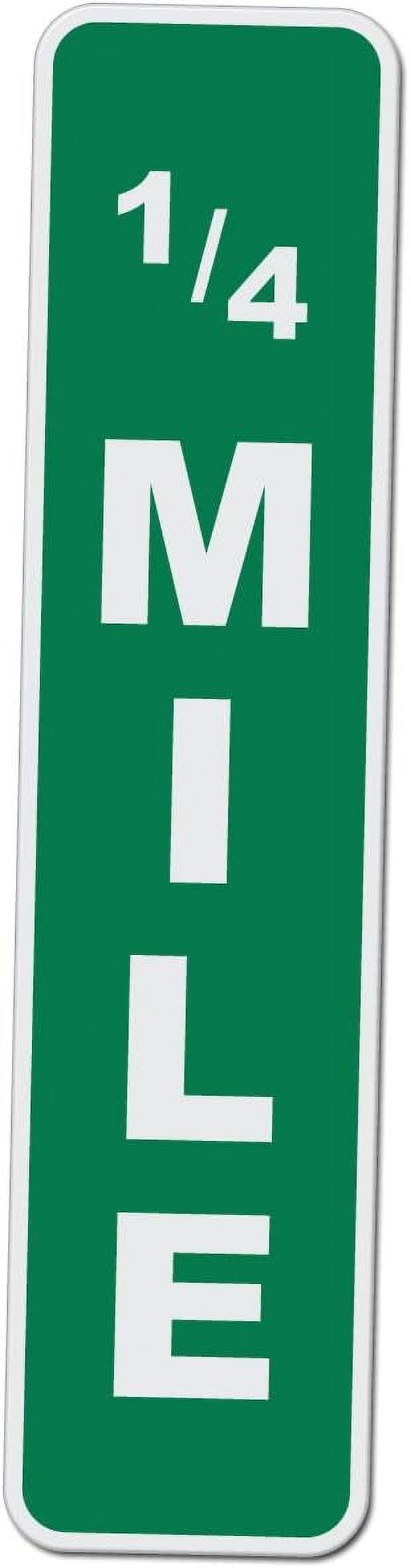 Quarter Mile Marker 1/4 Mile - Novelty Drag Racing Sign - 17 Inches ...