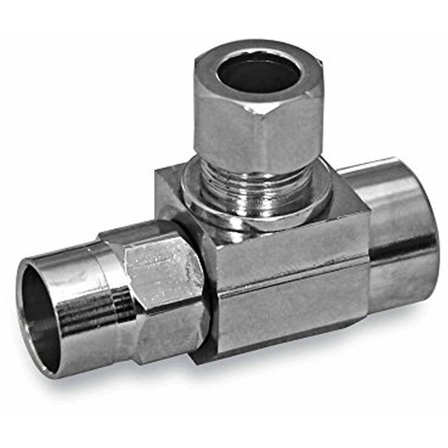 Quarter-Turn, Angle Loose Key Valve, 1/2 SWT x 3/8" OD Comp - Walmart.com