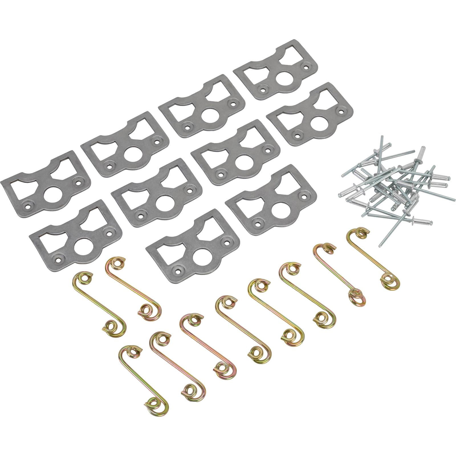 Quarter Turn Fastener Spring Plate, Flat Spring and Rivet Sets Pack/10 ...
