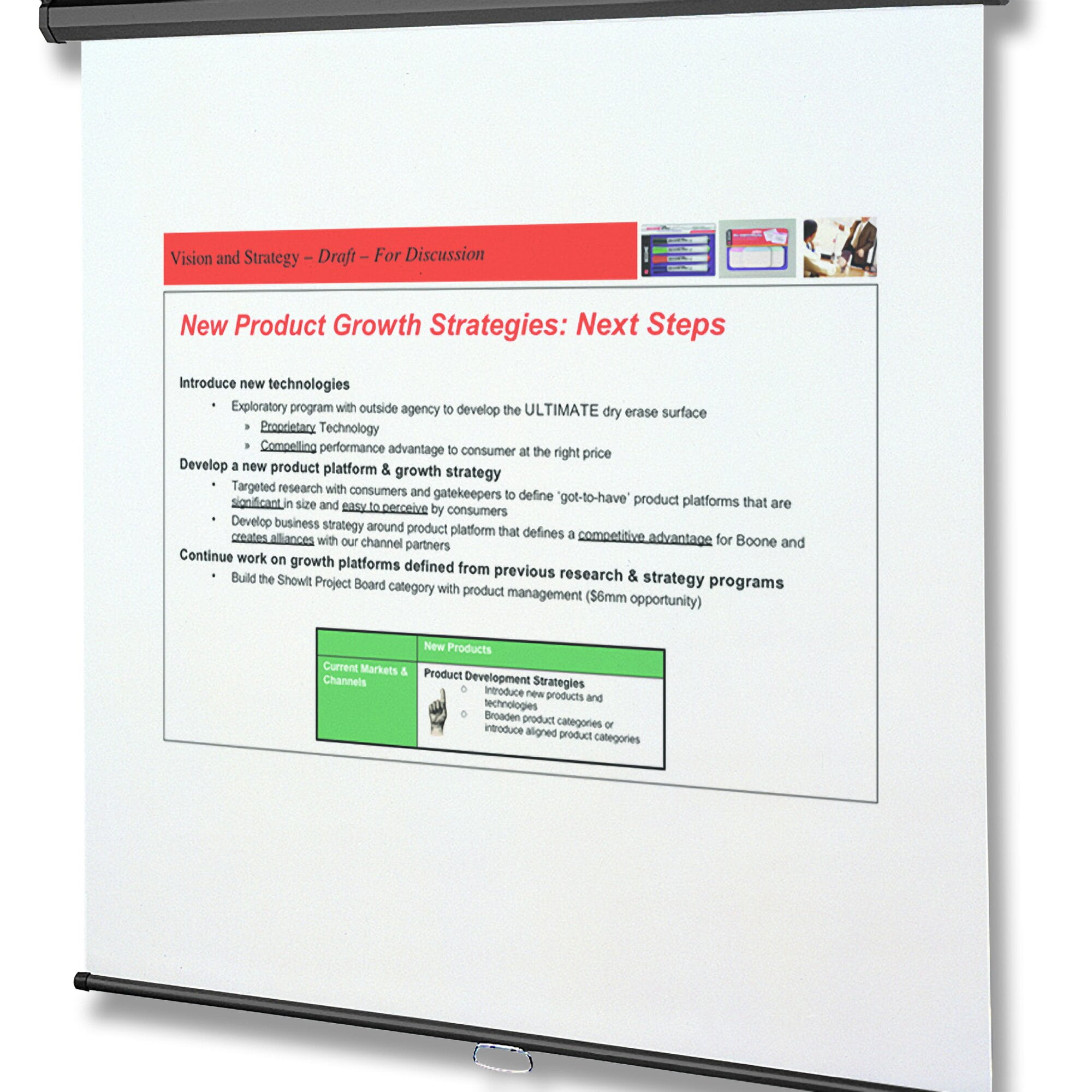 Quartet 670S 70 in. x 70 in. Wall or Ceiling Projection Screen - White ...
